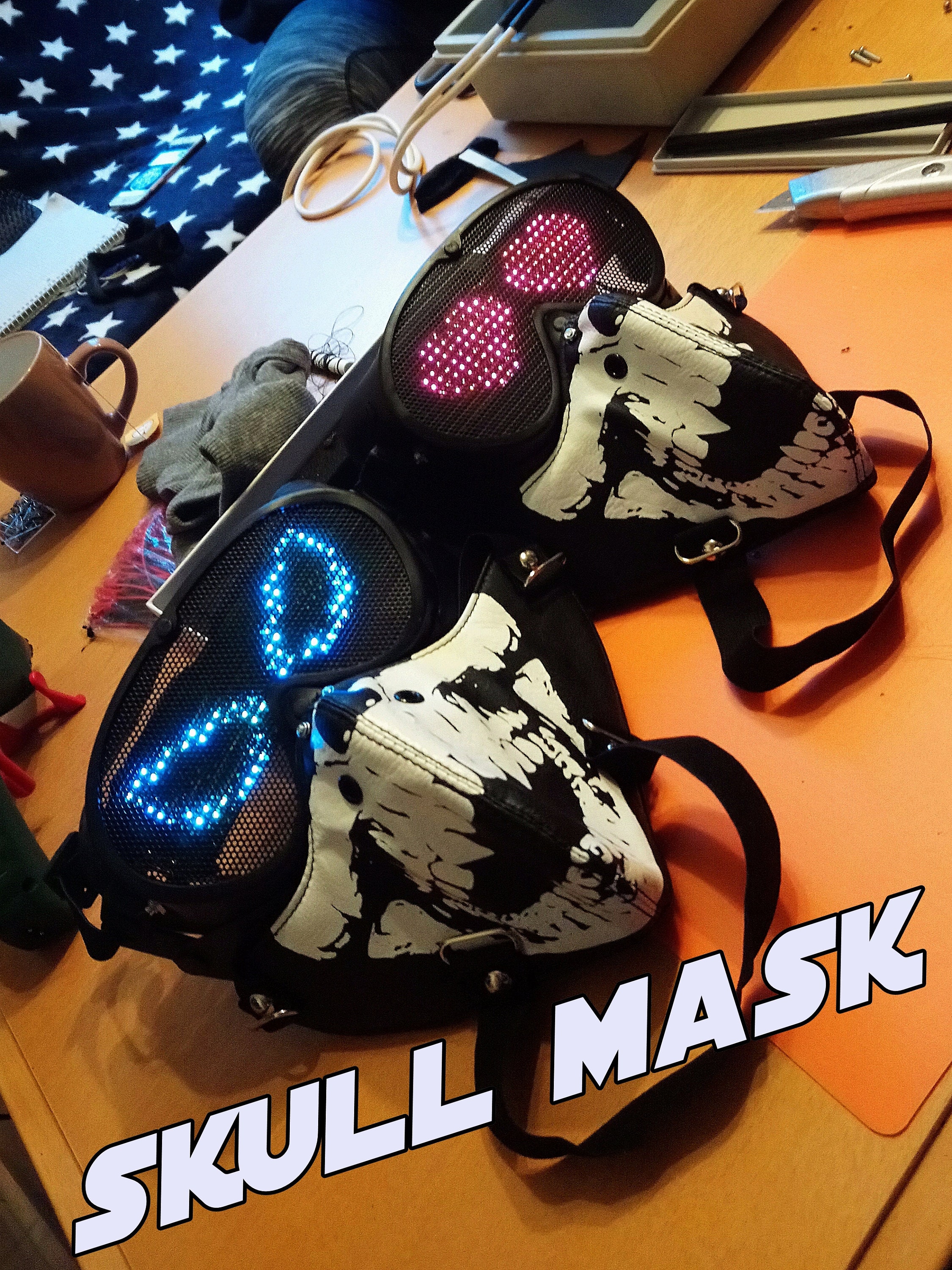Professional Wrench Mask With LED Matrix Different Designs | Etsy Australia