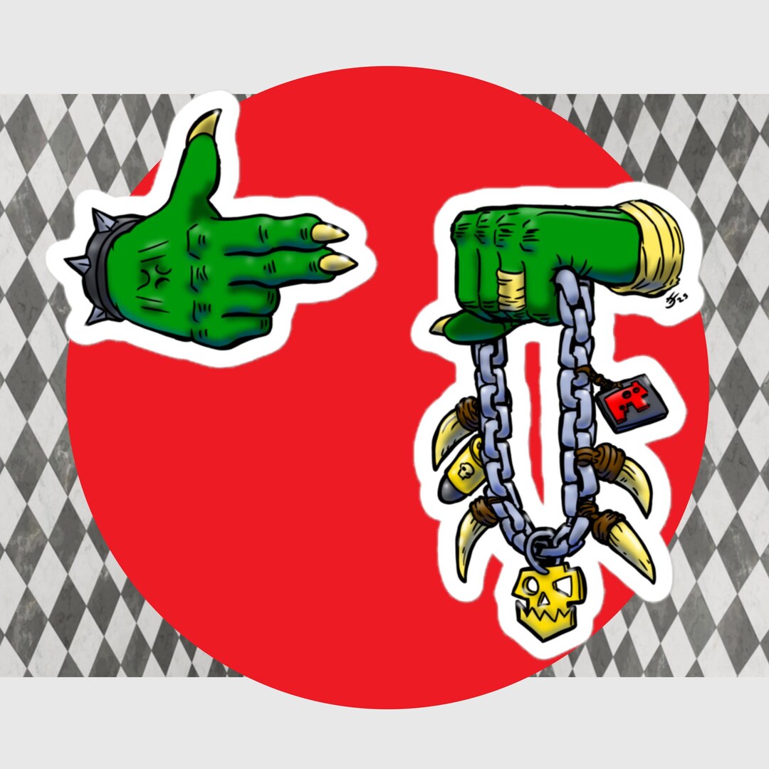 Ork Run the Teef Stickers - Etsy