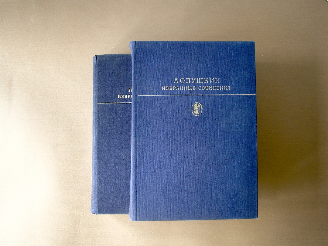 A. Pushkin Selected Works in Two Volumes. Vintage Book in Russian ...