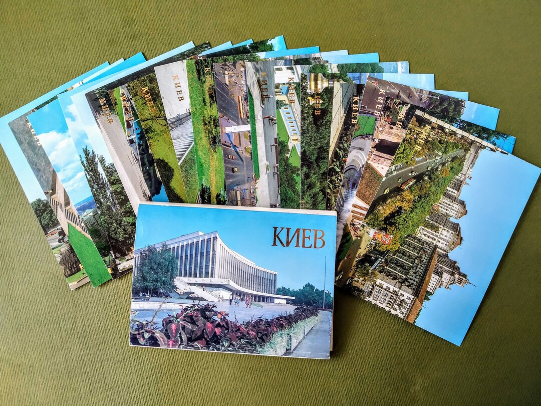 Kiev, Set of 18 Soviet Postcards Vintage Postcards Collection Gift for ...