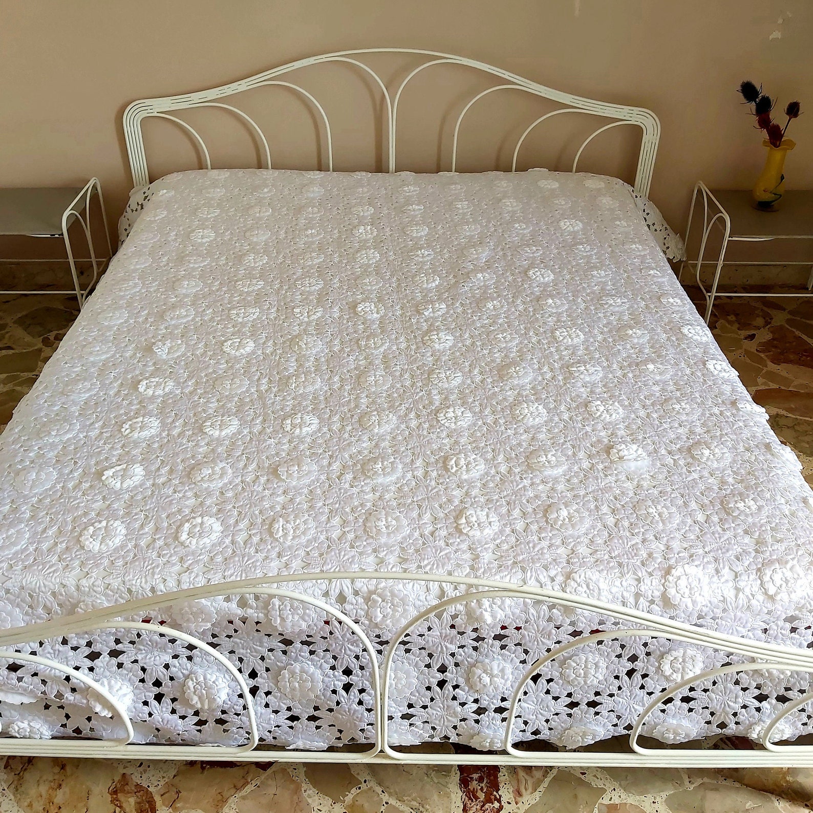 Satin Romantic Bedding Floral Beddingsatin Bedspread Italian Decor ...