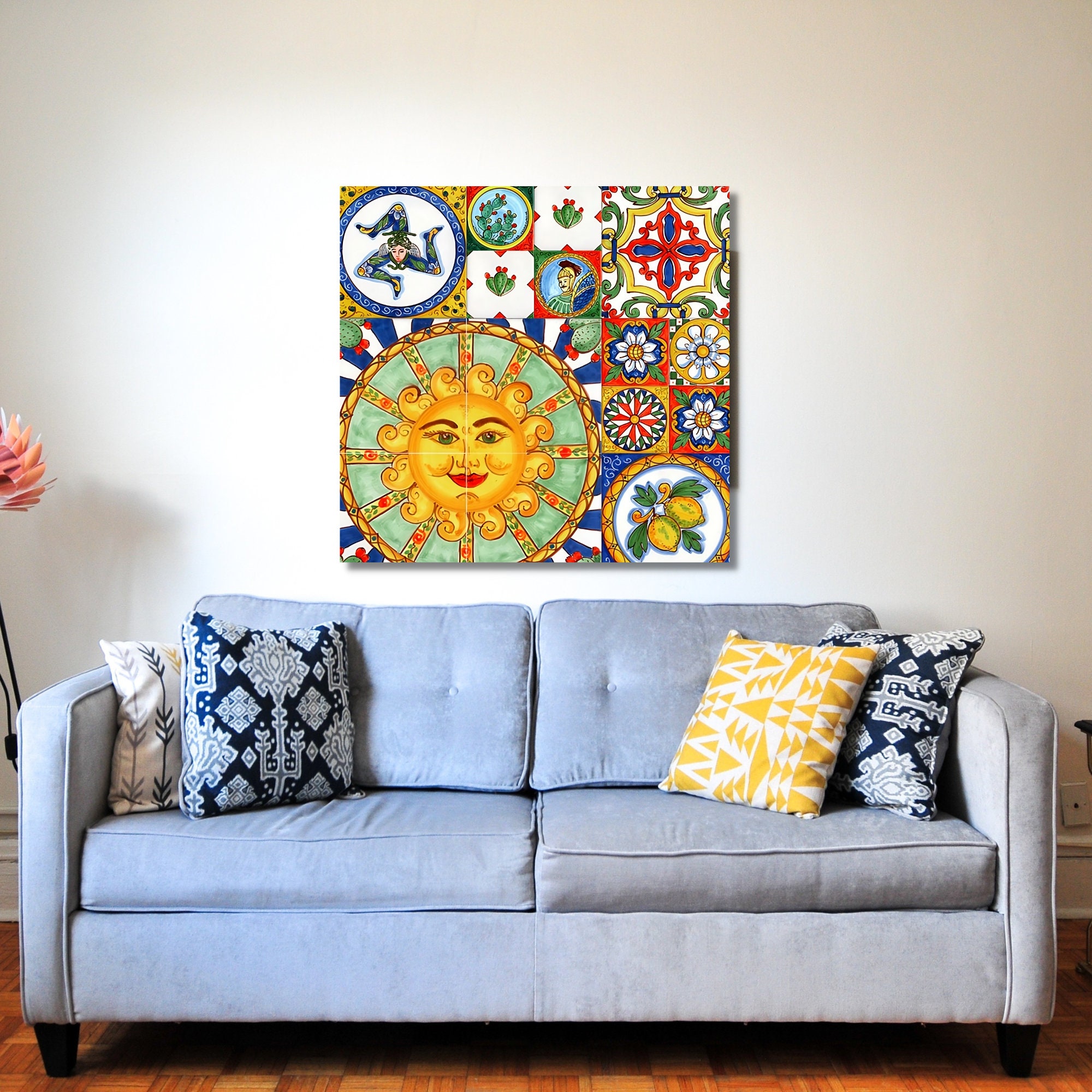 Majolica Style Digital Artmaolicasicilian Folk Art Palermo - Etsy