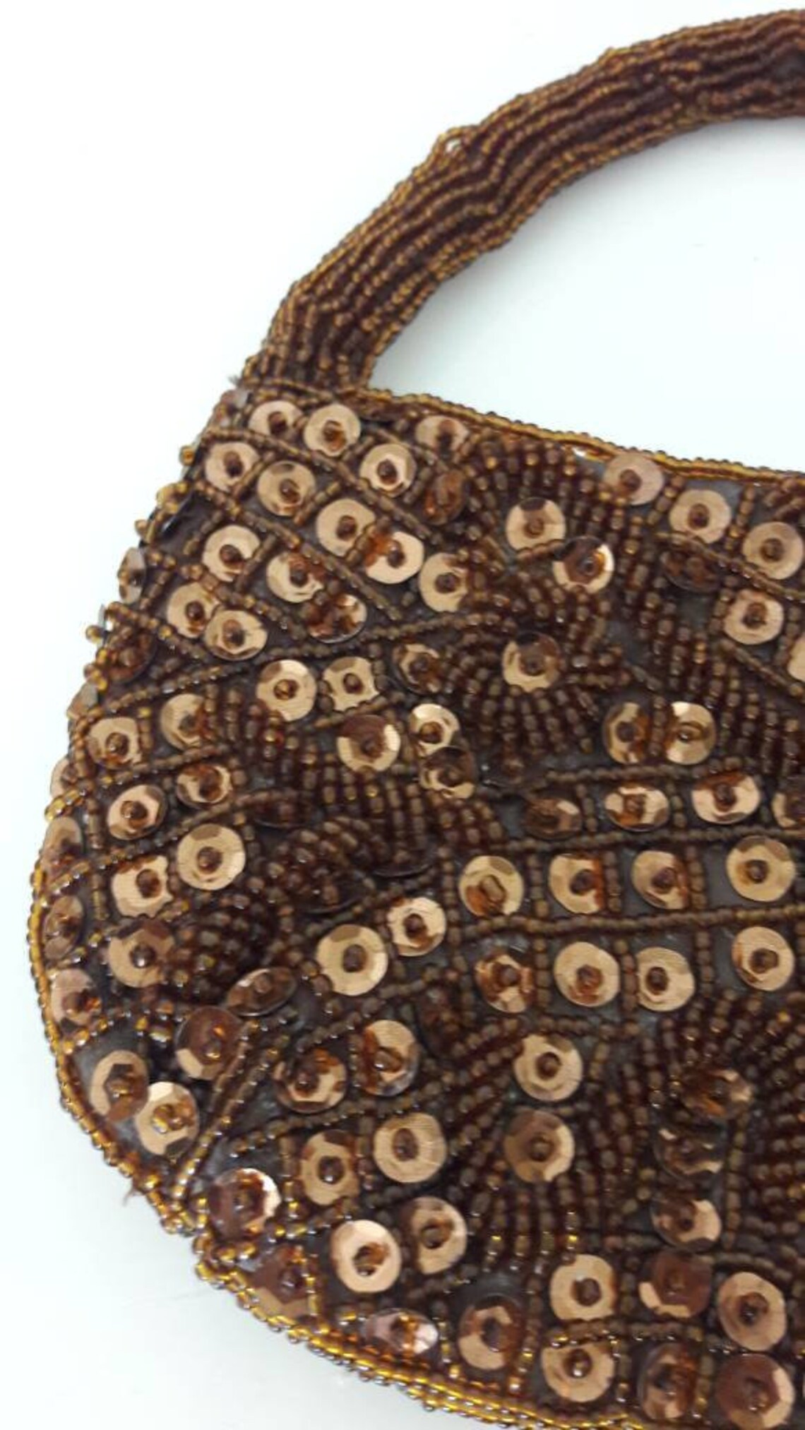 Seed Beaded Sequin Clutch Bag - Etsy