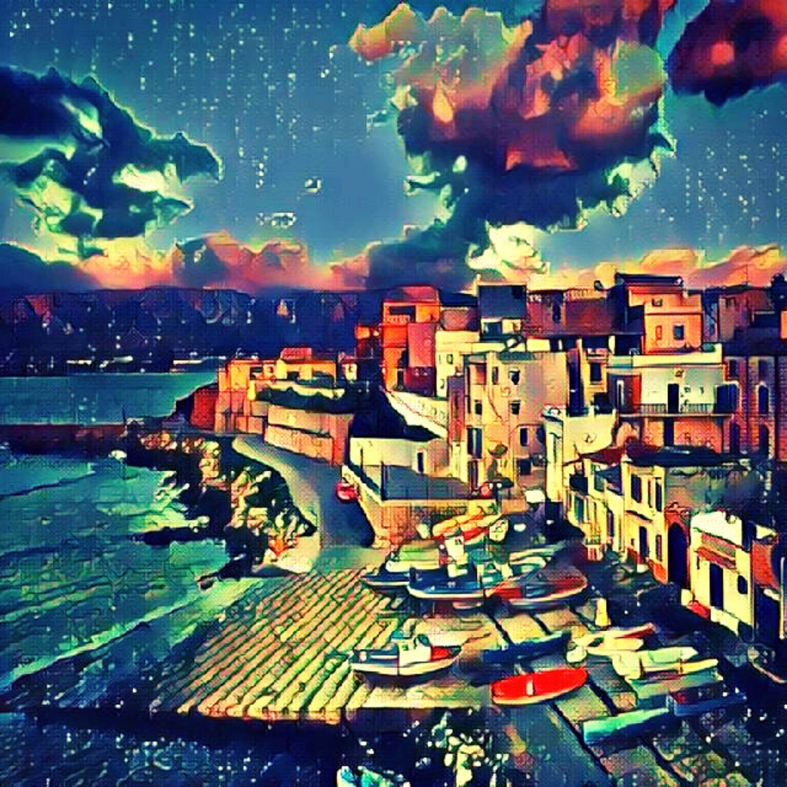 Digital Print, Art Printables, Fisherman's Village, Sicily,seascape - Etsy