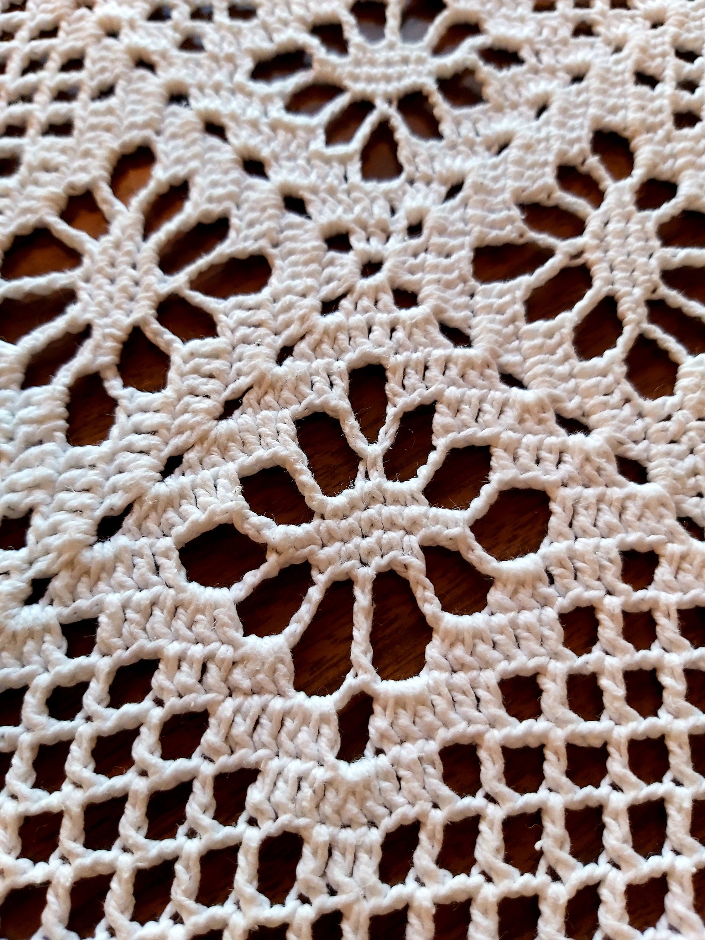 Handmade Vintage Crochet Table Clothvintage Italian - Etsy UK