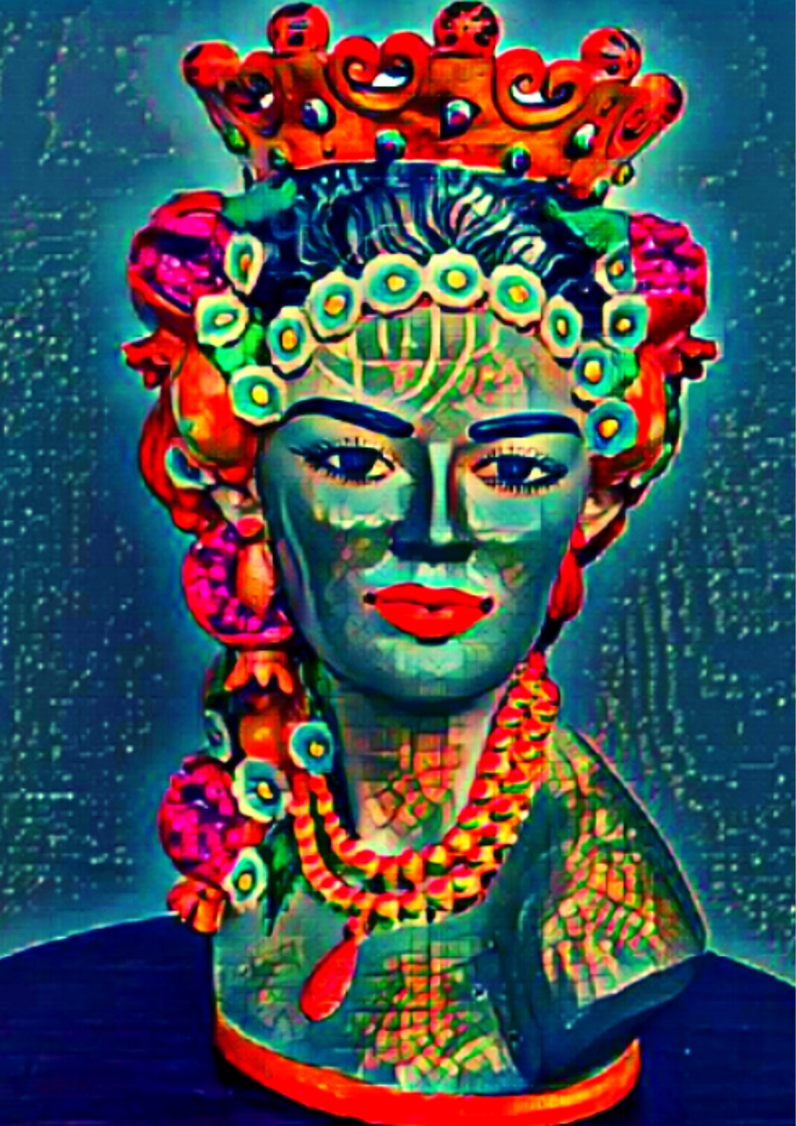 Testa Di Moro: Female Print Sicilian Culture Fancuilla Sicilanavintage ...