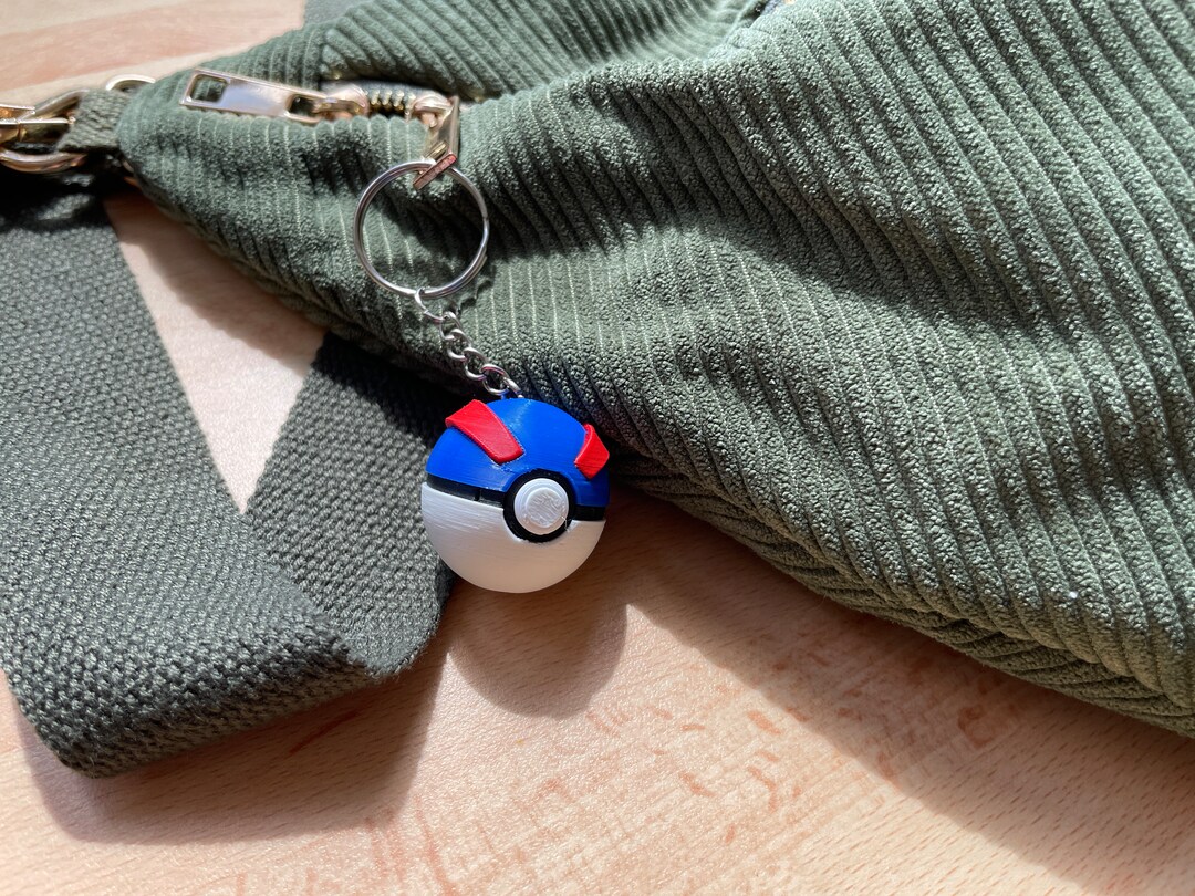 3D Printed Pokéball Superball Keychain, Original Geek Gift, Backpack or ...