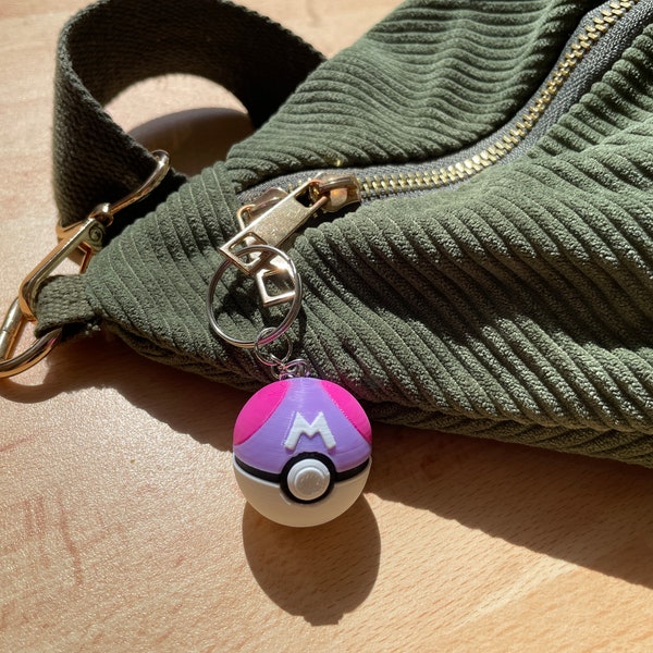 Pokeball 3d Printed Keychain - Etsy