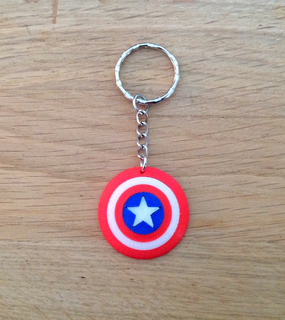 Captain America Keychain - Etsy