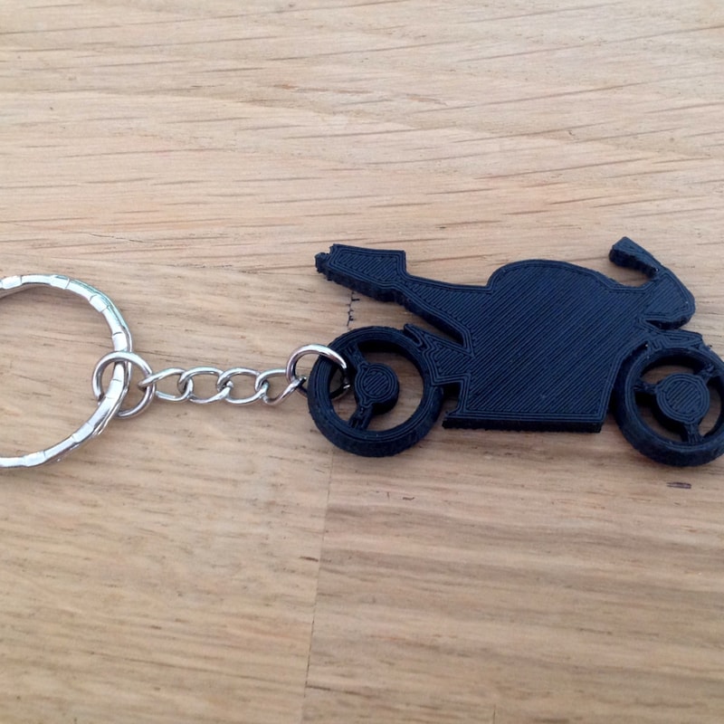 Motorcycle Keychain - Etsy