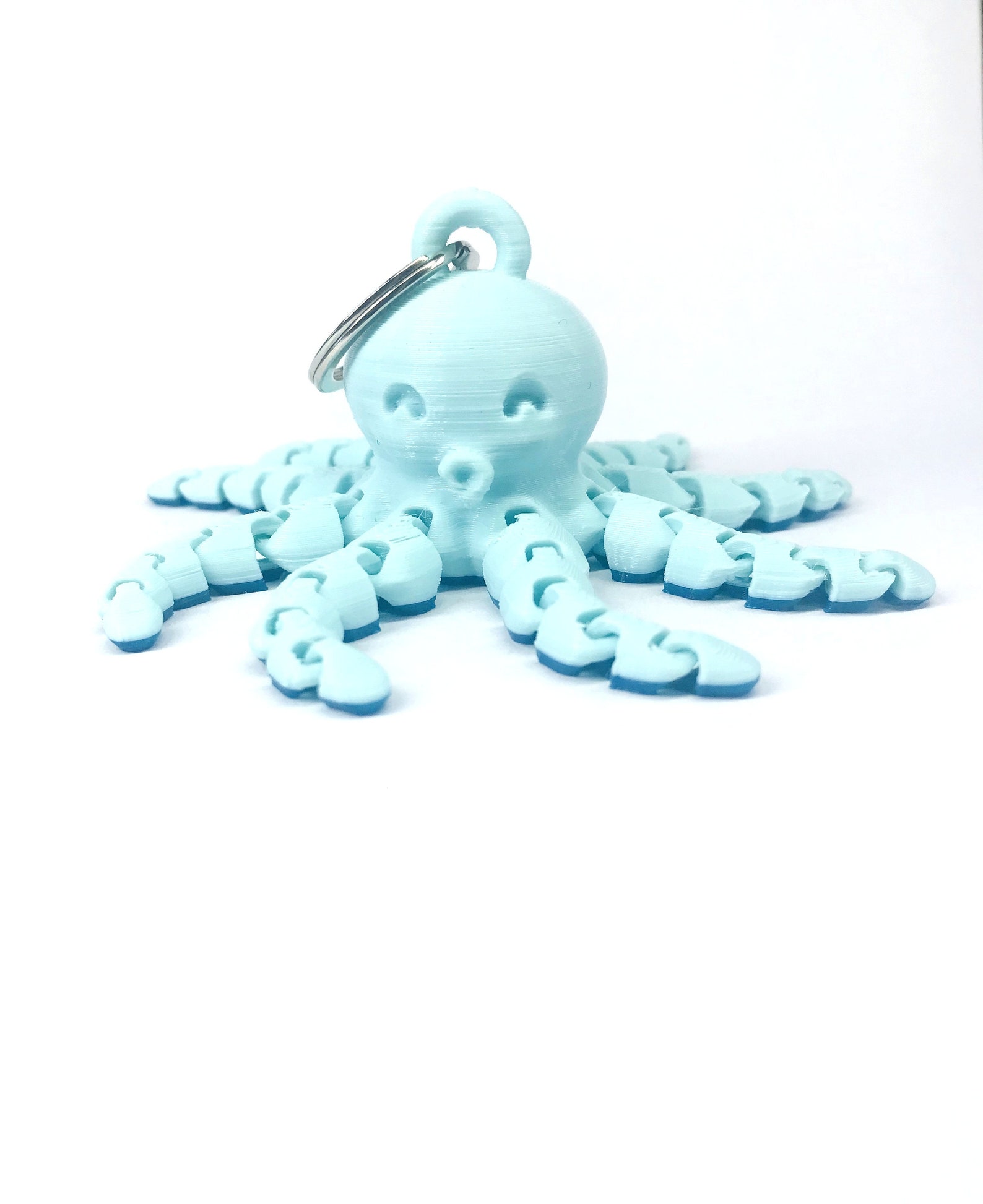 3D Articulated Octopus Keychain - Etsy