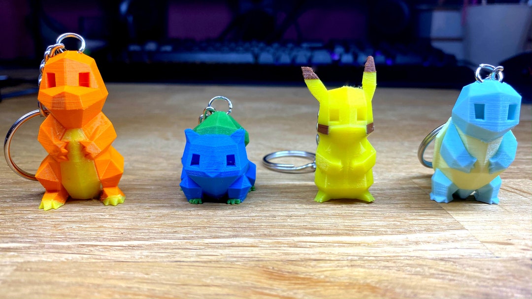 3D Printed Pokemon Keychain - Etsy