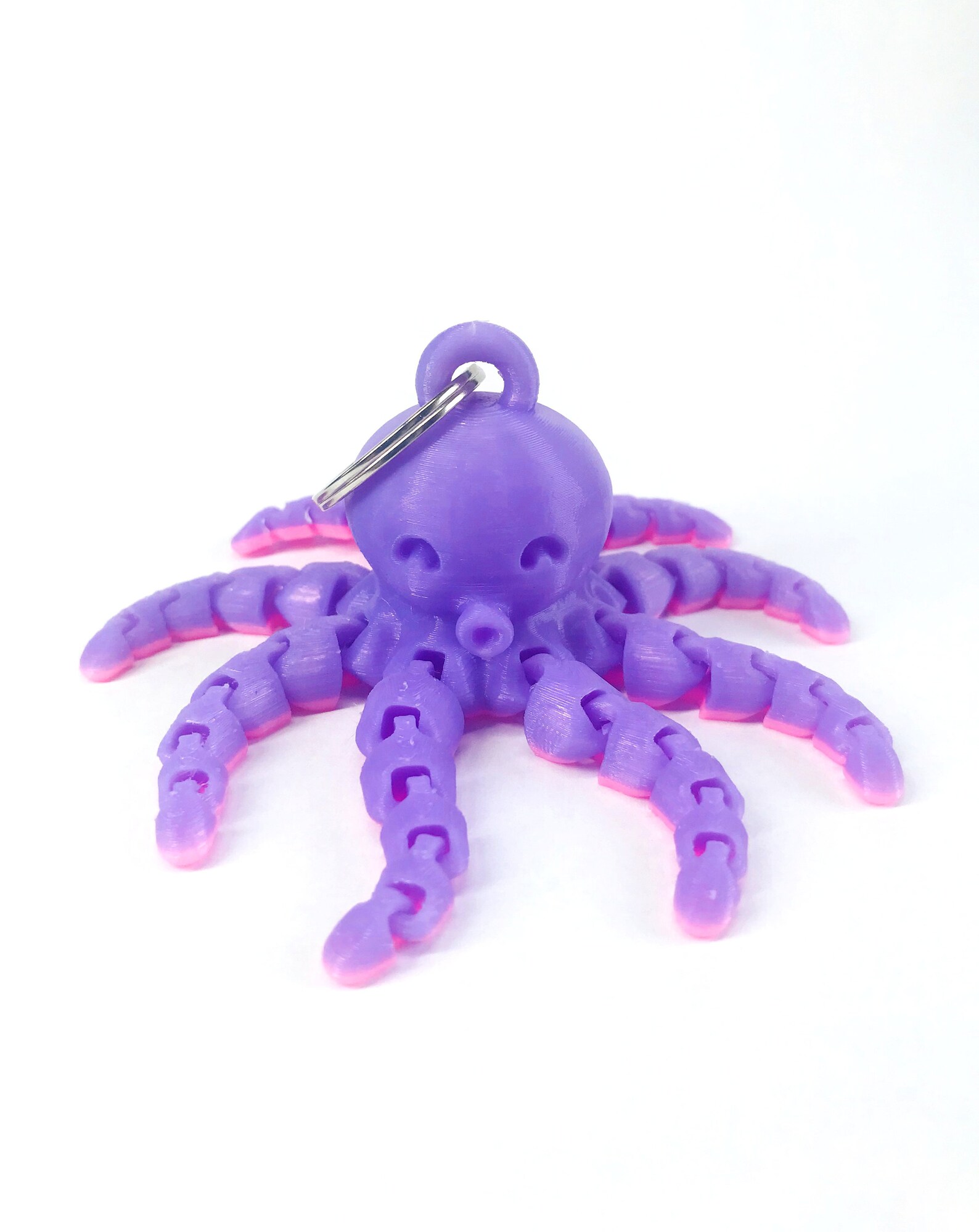 3D Articulated Octopus Keychain - Etsy