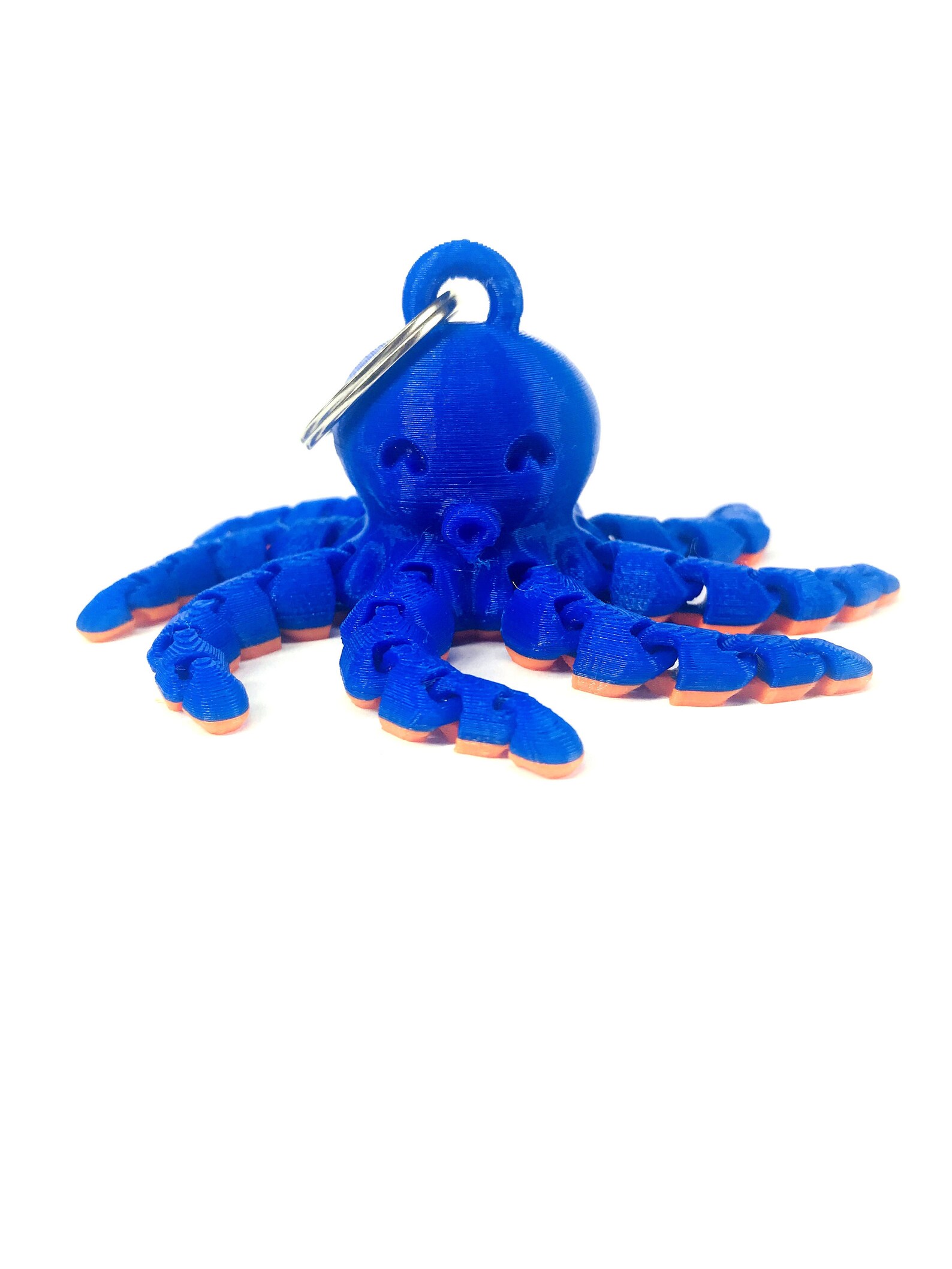 3D Articulated Octopus Keychain - Etsy