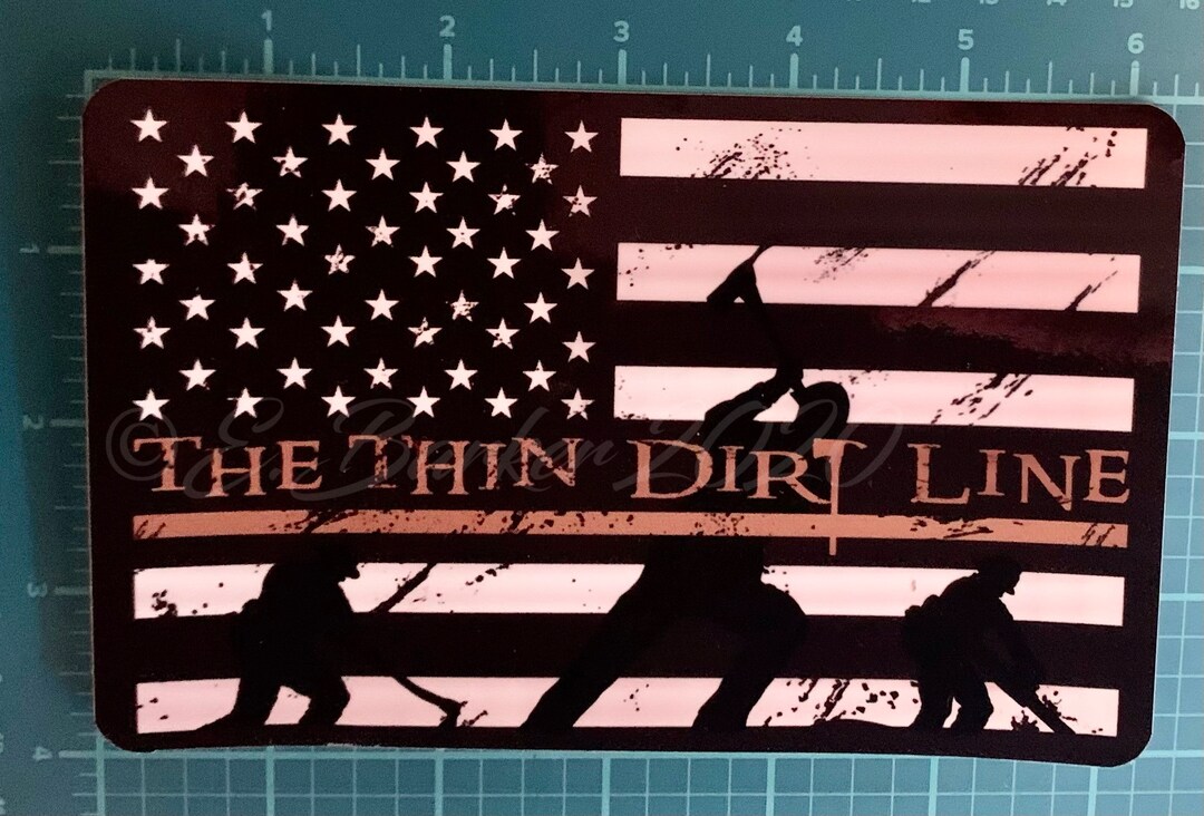 STICKER! the Thin Dirt Line Sticker - Etsy