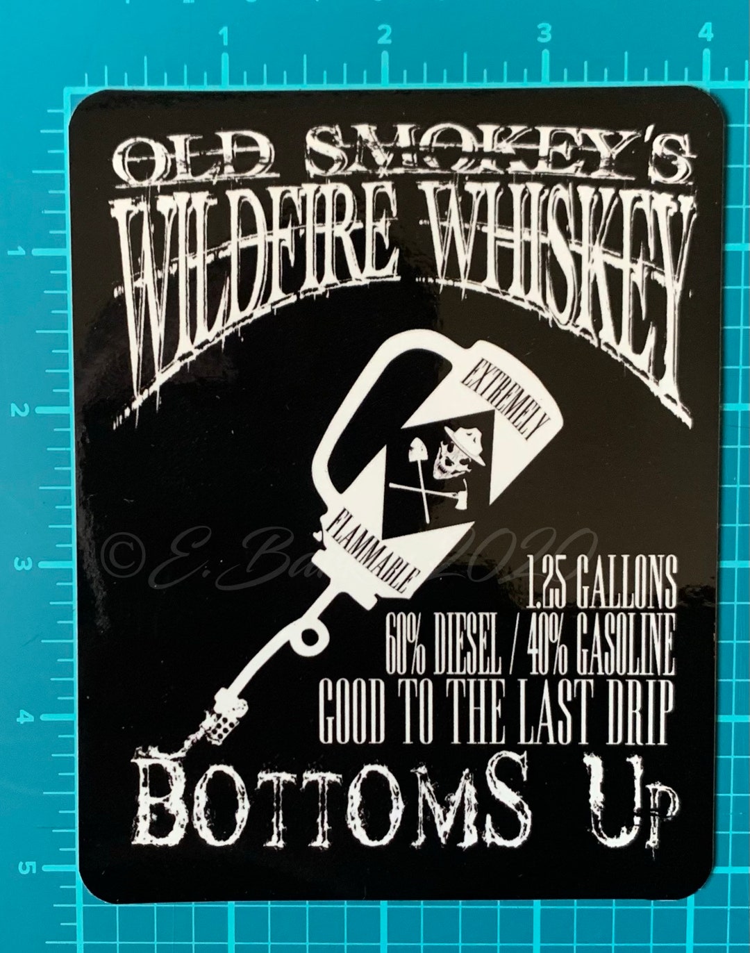 STICKER! Old Smokey’s Wildfire Whiskey Sticker - Etsy