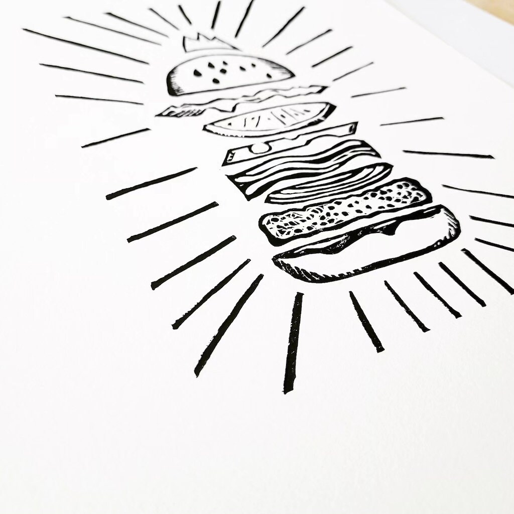 The King -- Handmade Block Print - Etsy