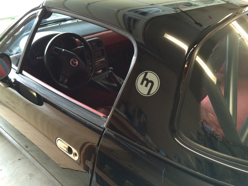 Vintage Mazda Logo Stickers, Miata Hardtop Decals (pair) - Etsy