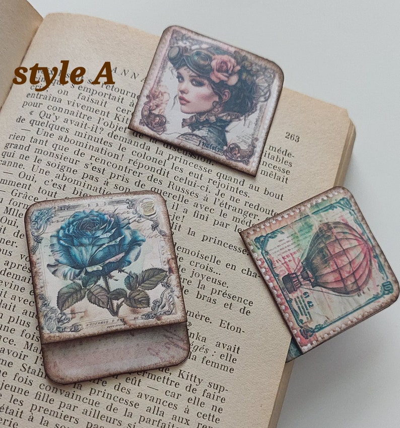 3 Paper Clip Bookmarks for Junk Journal, Junk Journal Embellishments ...