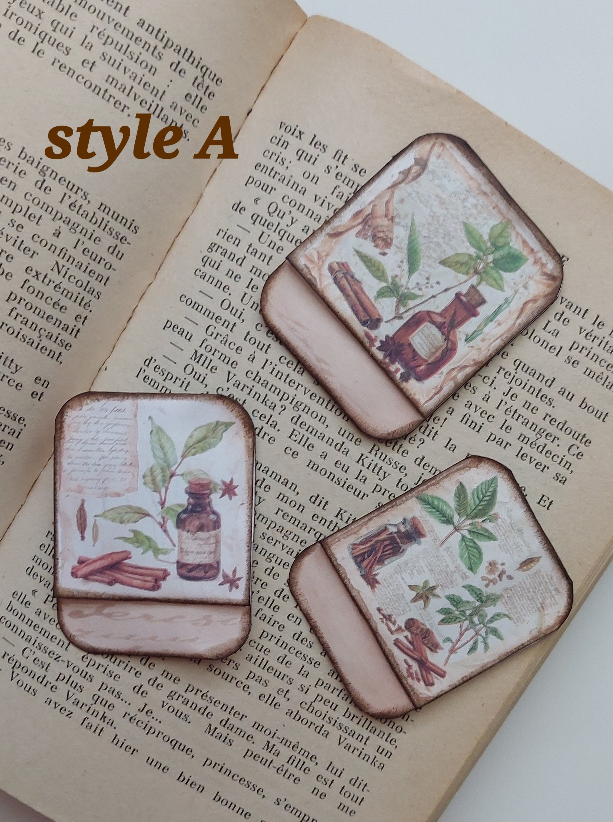 3 Junk Journal Bookmarks, Junk Journal Embellishments, Hidden Paper ...