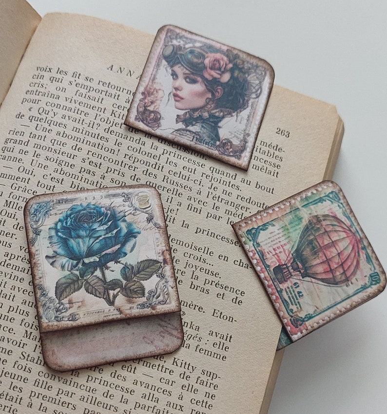 3 Paper Clip Bookmarks for Junk Journal, Junk Journal Embellishments ...