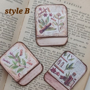 3 Junk Journal Bookmarks, Junk Journal Embellishments, Hidden Paper ...