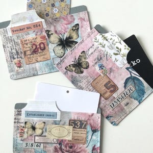 3 Junk Journal Pockets, Journalling Embellishments, Sewn Pockets, Junk ...