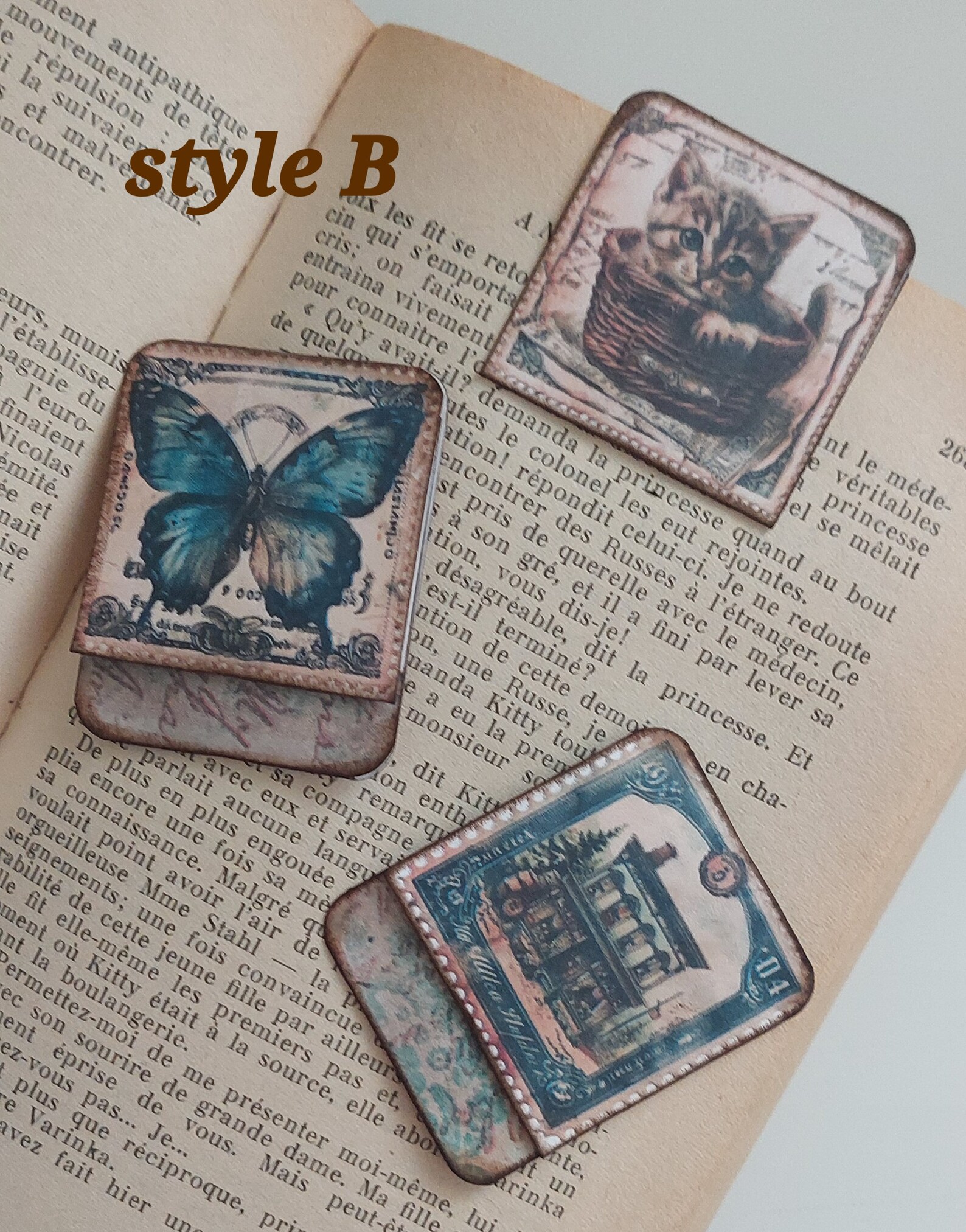 3 Paper Clip Bookmarks for Junk Journal, Junk Journal Embellishments ...