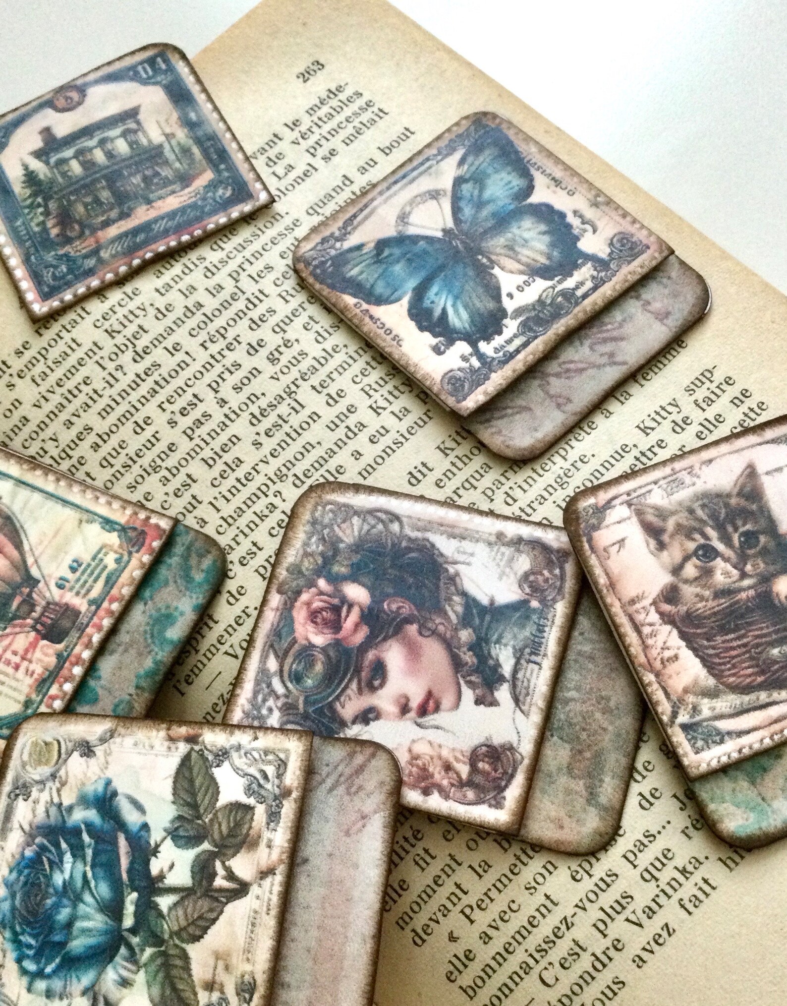 3 Paper Clip Bookmarks for Junk Journal, Junk Journal Embellishments ...