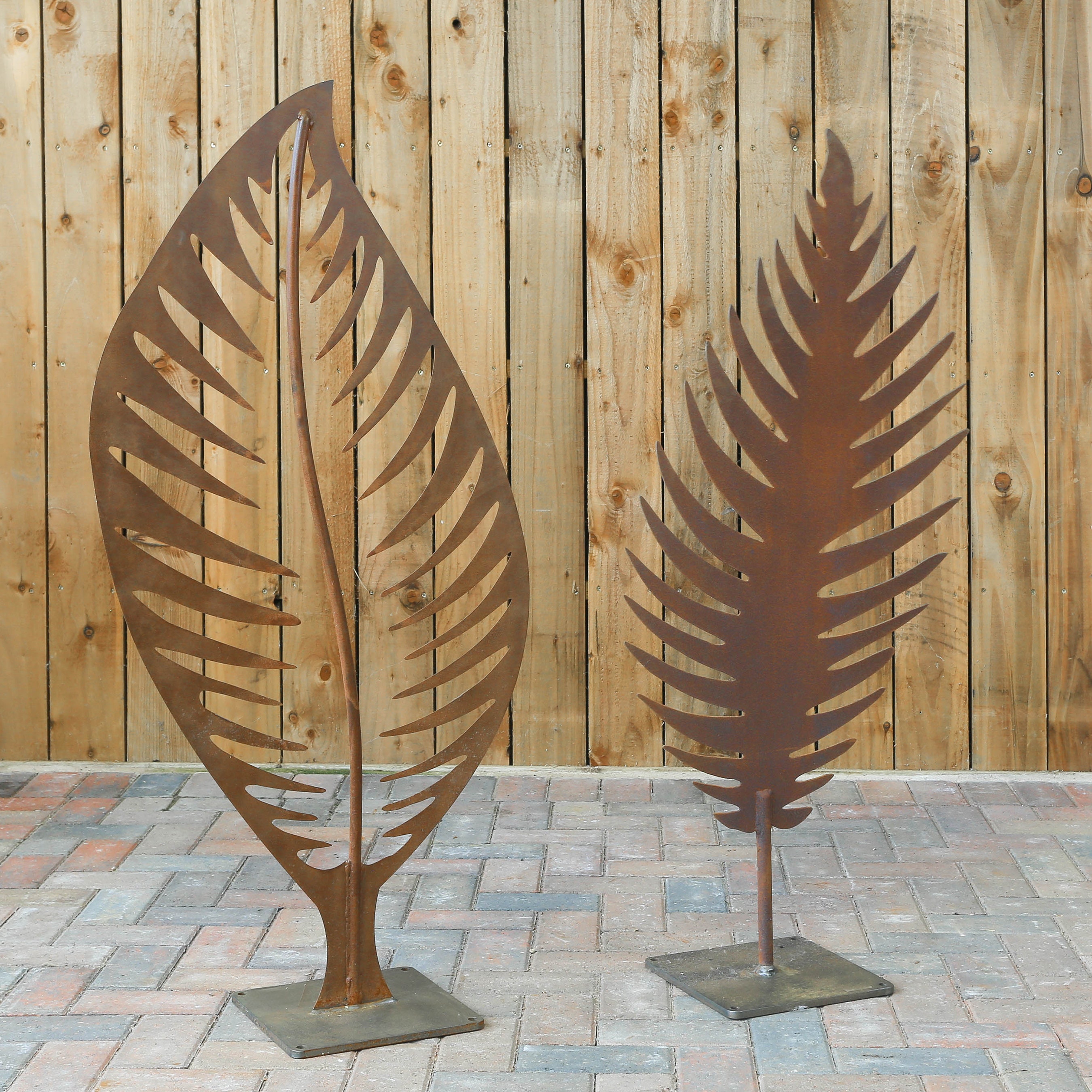 Corten Steel Leaf Sculpture - Etsy