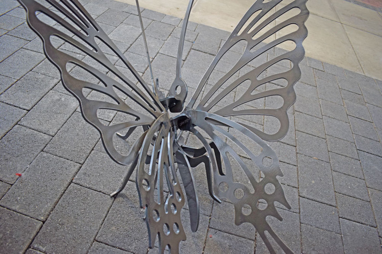 Free Standing Steel Butterfly Sculpture - Etsy