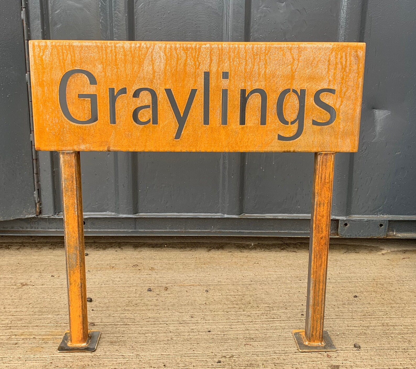 Custom Corten Steel Signage Personalised for Your Home or Business ...