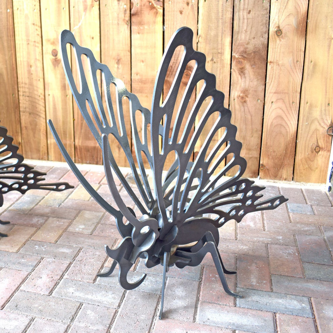 Free Standing Steel Butterfly Sculpture - Etsy