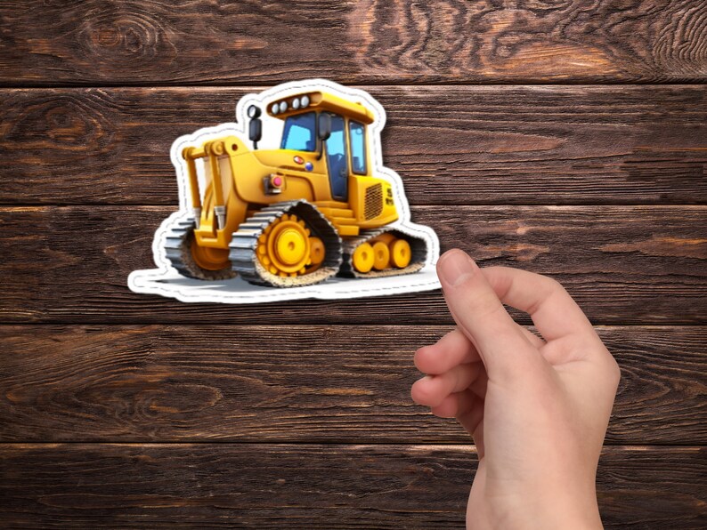 Set 15 Cute Work Vehicle Sticker Tractor Sticker Pack Decal - Etsy