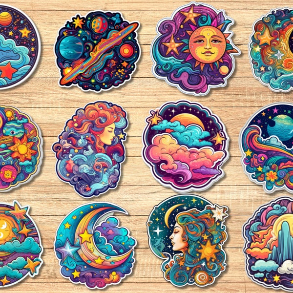 Celestial Sun Moon - Etsy