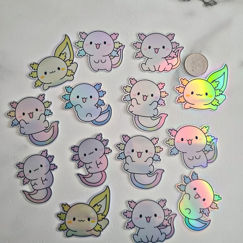 Cute Axolotl Kawaii - Etsy