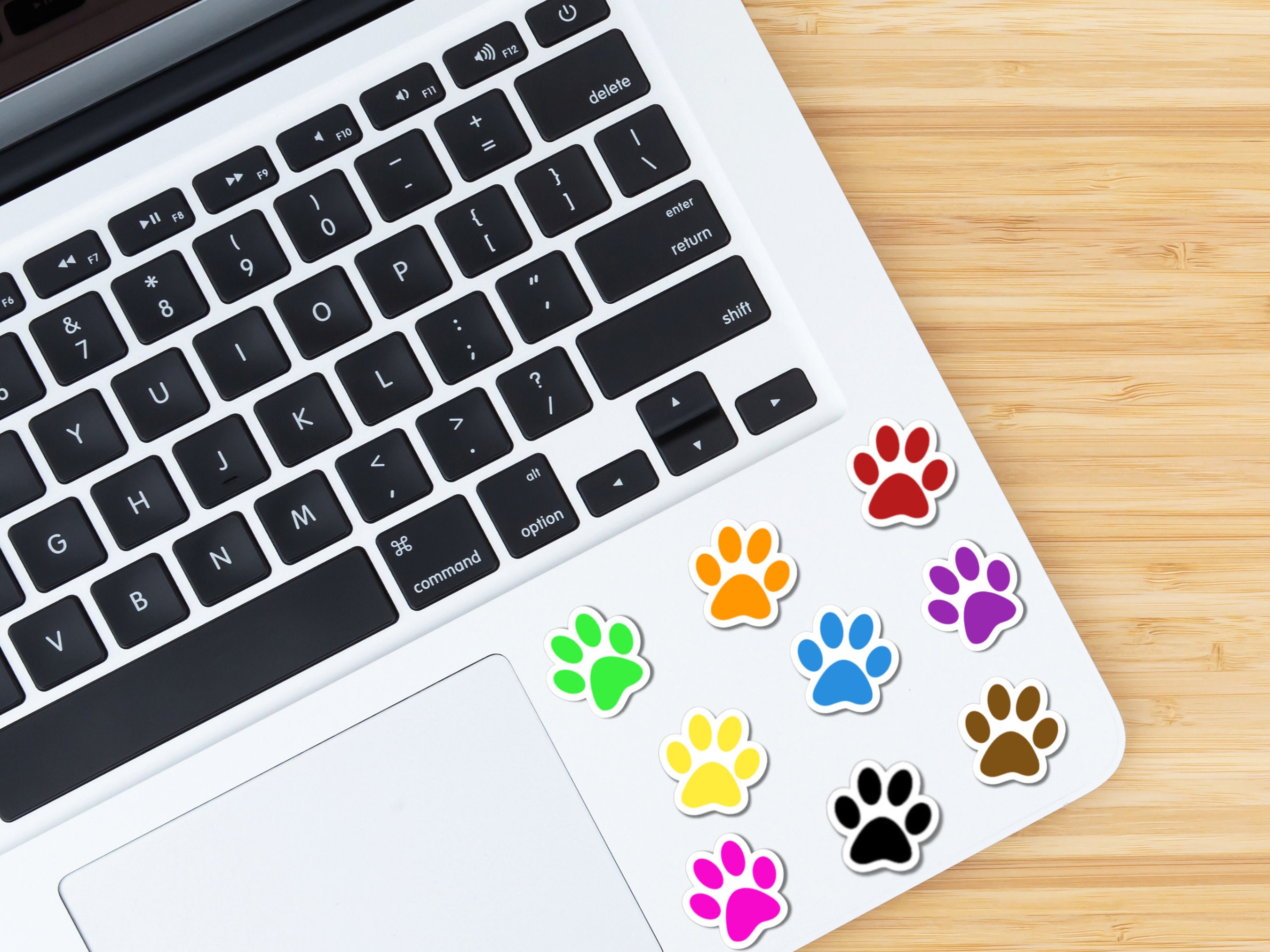 Set 63 Rainbow Dog Paw Sticker Set Vinyl Sticker Laptop Decal Planner ...