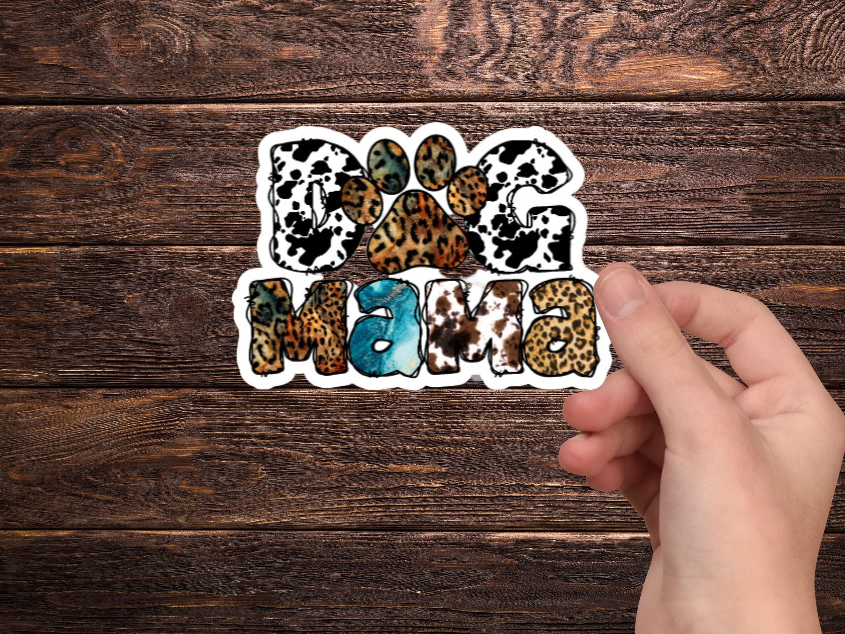 Dog Mama Sticker Die Cut Sticker Journal Laptop Sticker Planner Dog Mom ...