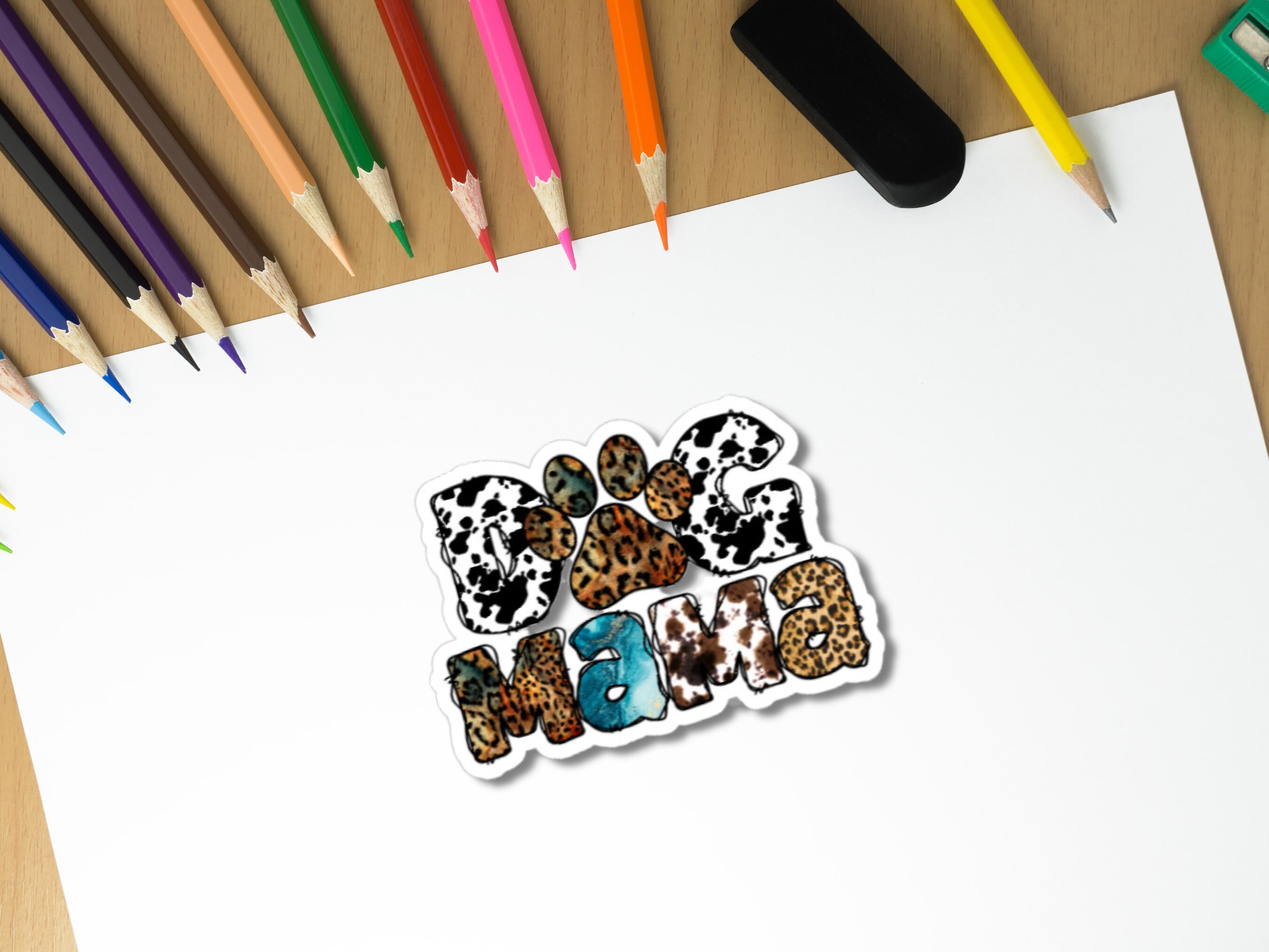 Dog Mama Sticker Die Cut Sticker Journal Laptop Sticker Planner Dog Mom ...
