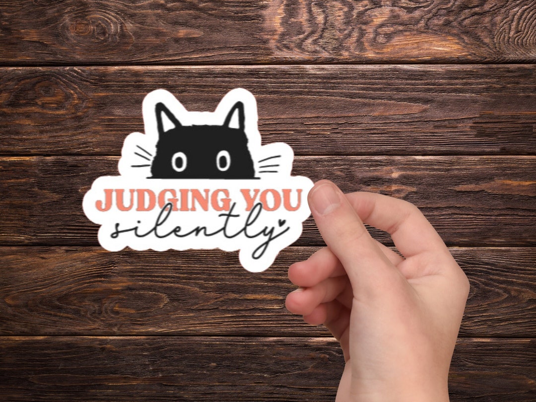 Funny Cat Sticker Die Cut Sticker Journal Laptop Sticker Planner ...