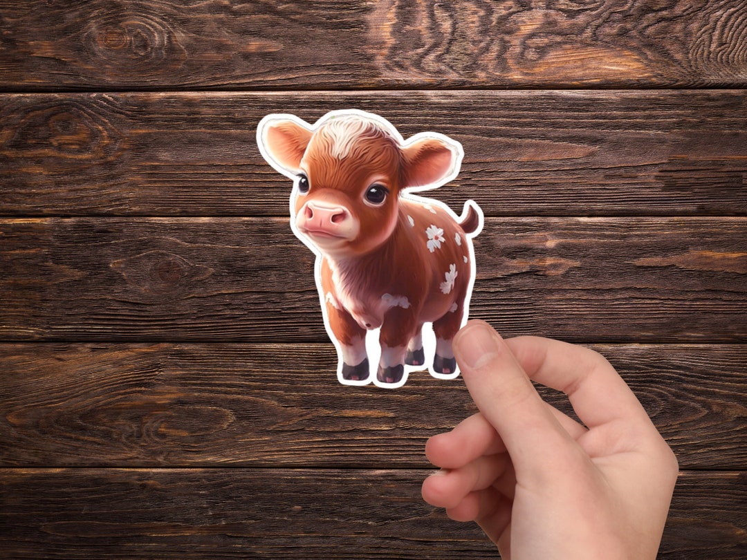 Cute Kawaii Cow Sticker Die Cut Sticker Journal Laptop Sticker Planner ...