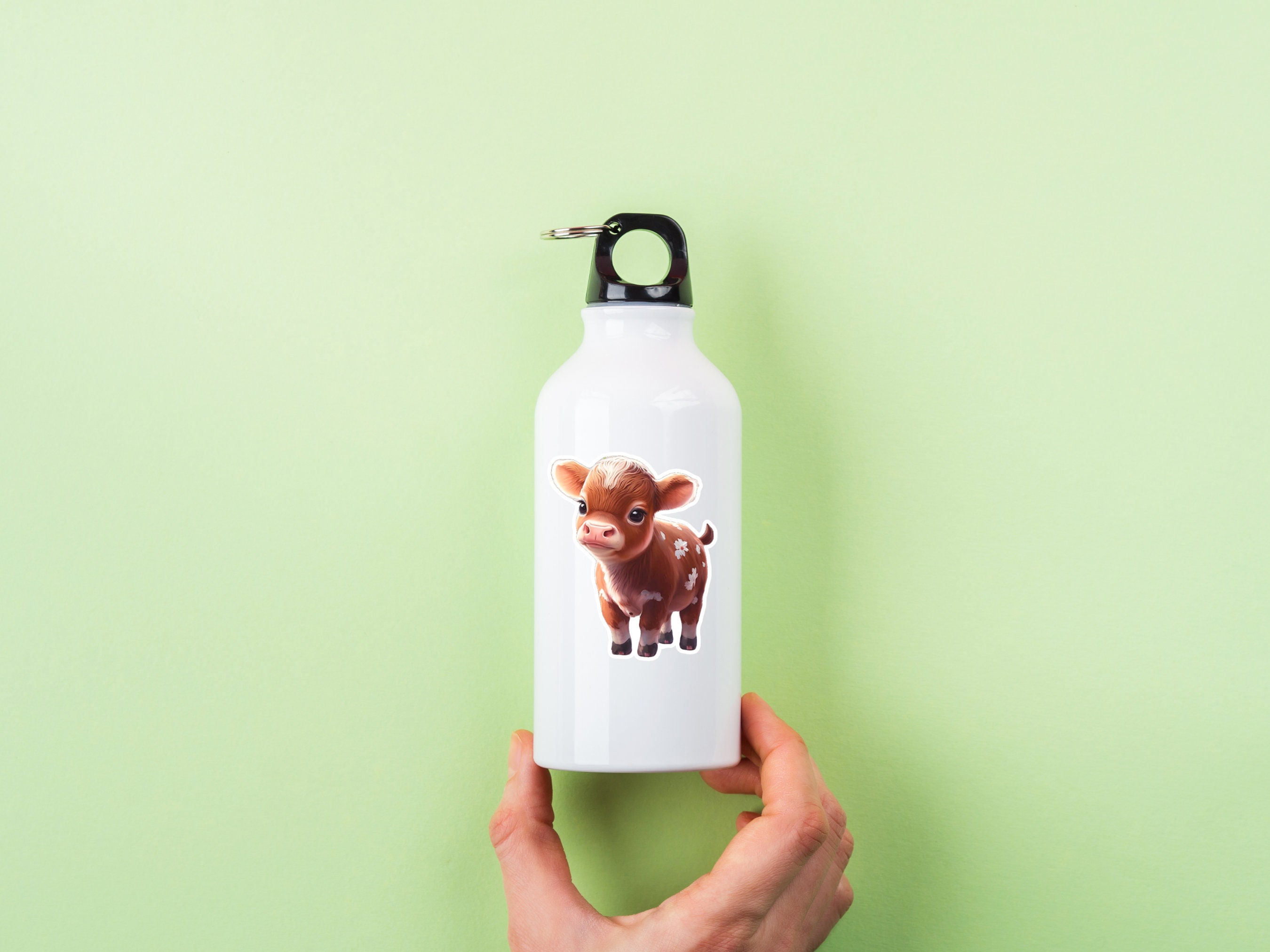 Cute Kawaii Cow Sticker Die Cut Sticker Journal Laptop Sticker Planner ...