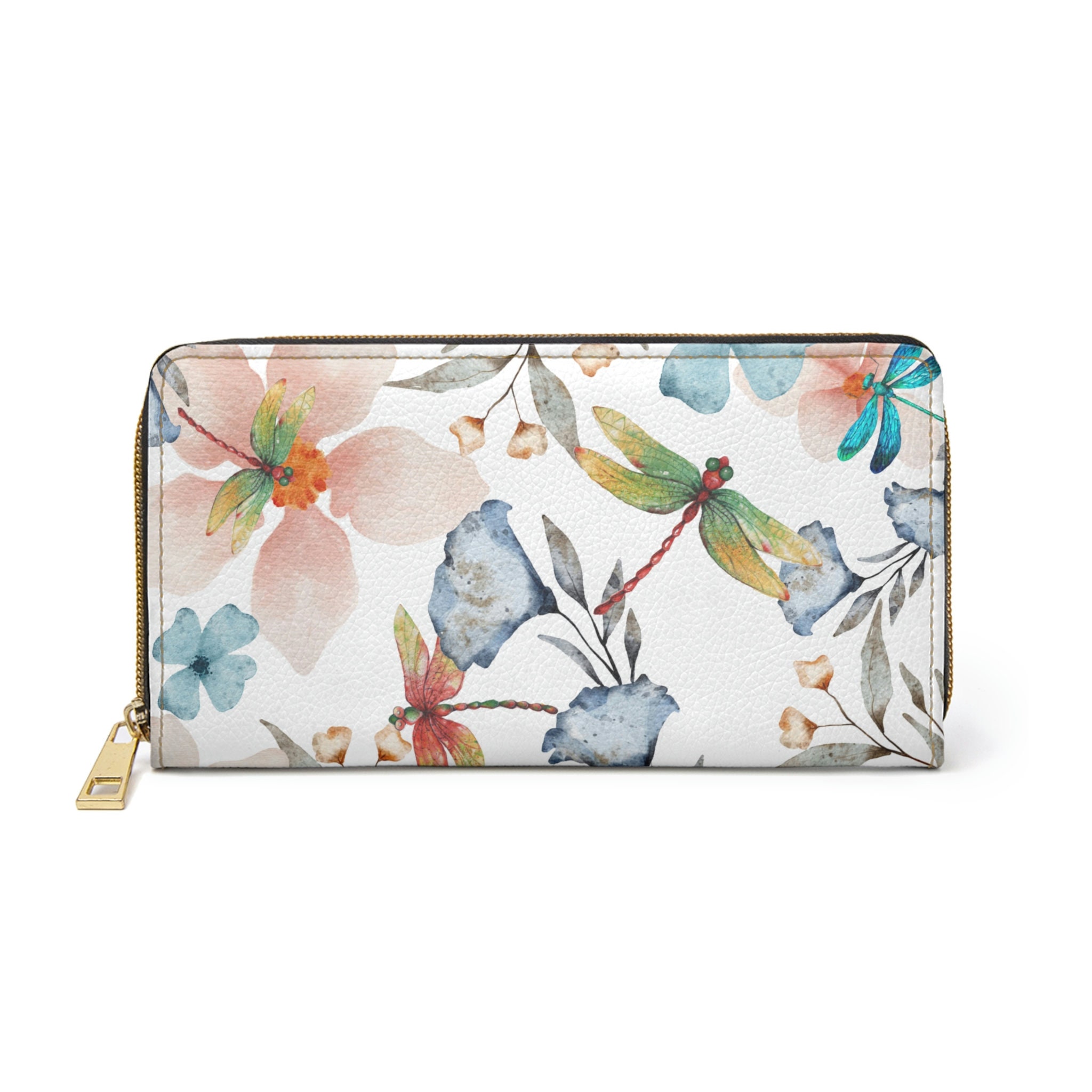 Dragonfly Zipper Wallet Ladies Zipper Wallet Dragonfly Gift Coin Purse ...