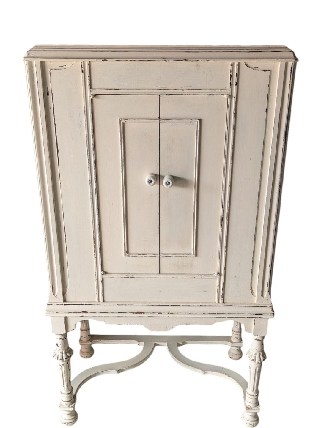 Repurposed Beautiful Antique Radio Cabinet With Porcelain Knobs. - Etsy