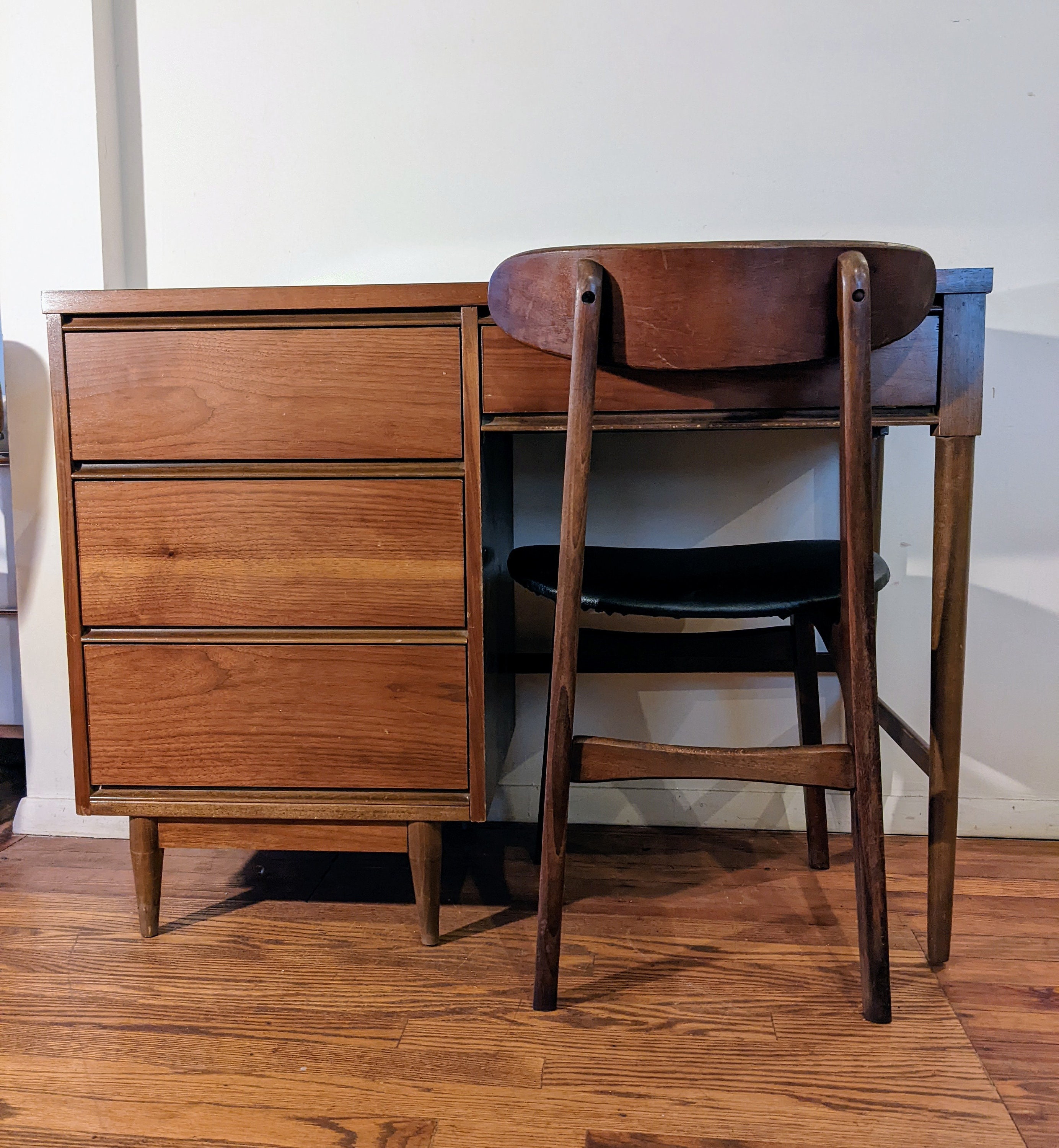 Compact Mid Century Desk Chair - Etsy