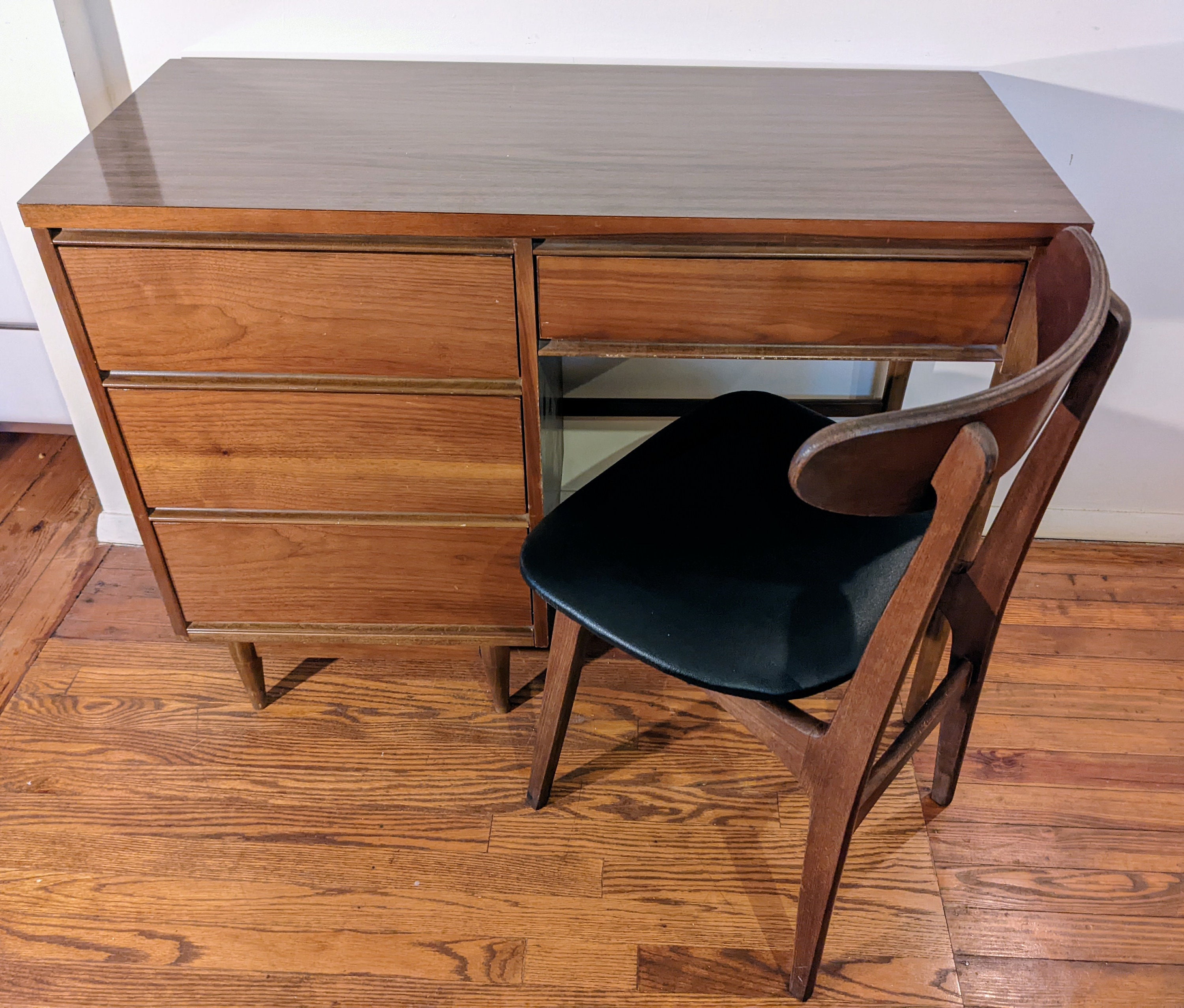 Compact Mid Century Desk Chair - Etsy