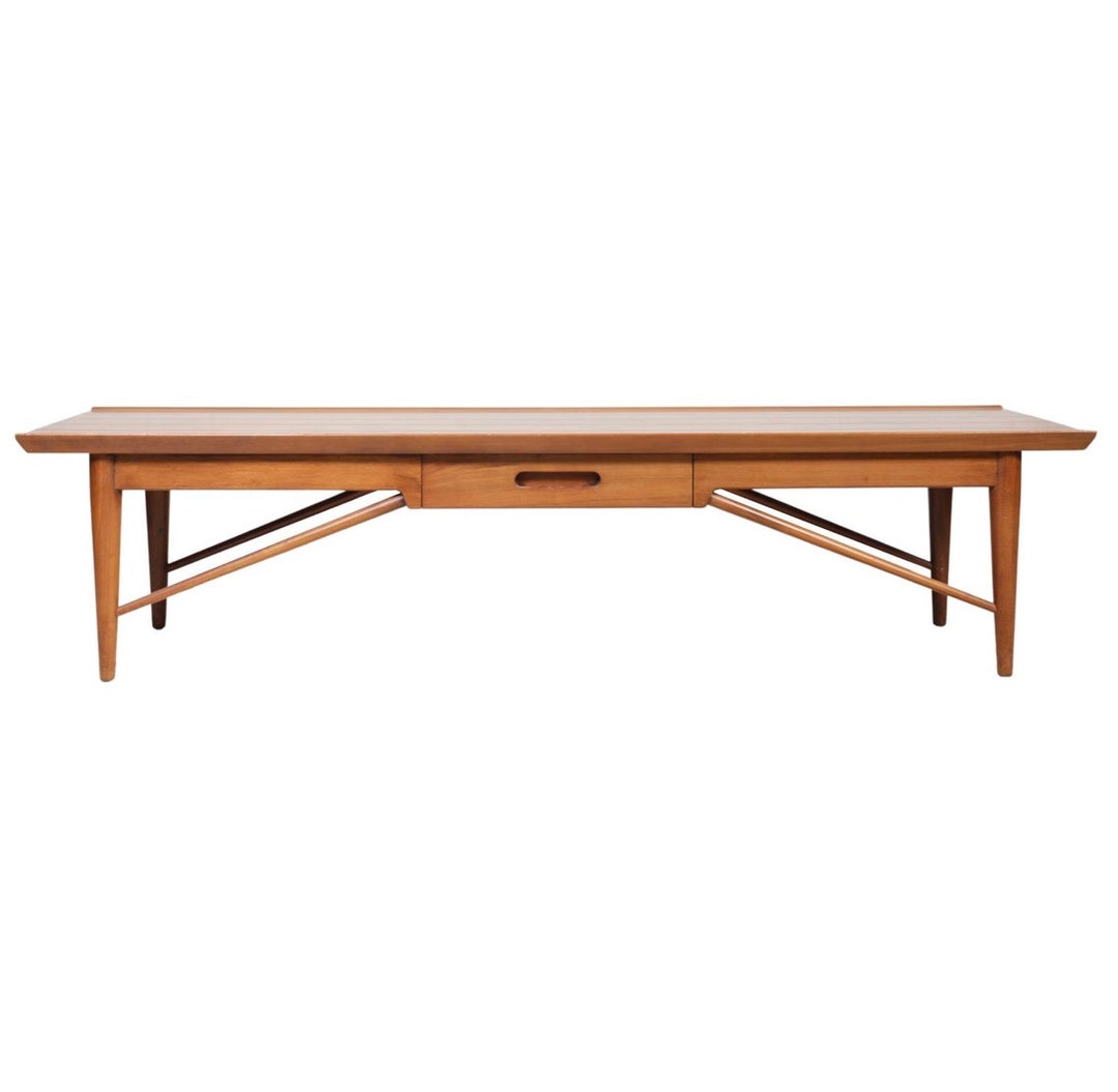 MCM Heritage Henredon Modern Design One Drawer Coffee Table - Etsy