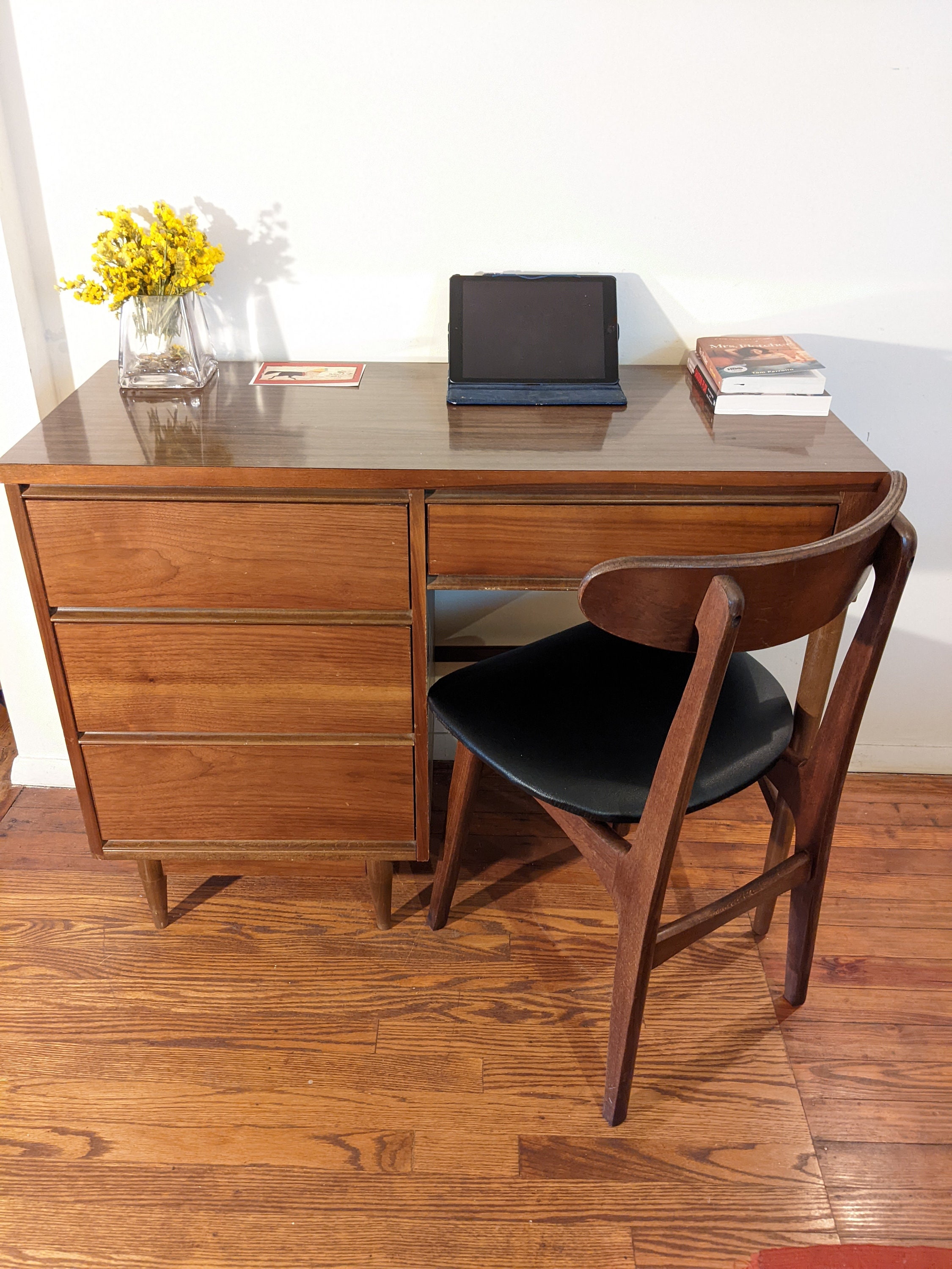 Compact Mid Century Desk Chair - Etsy