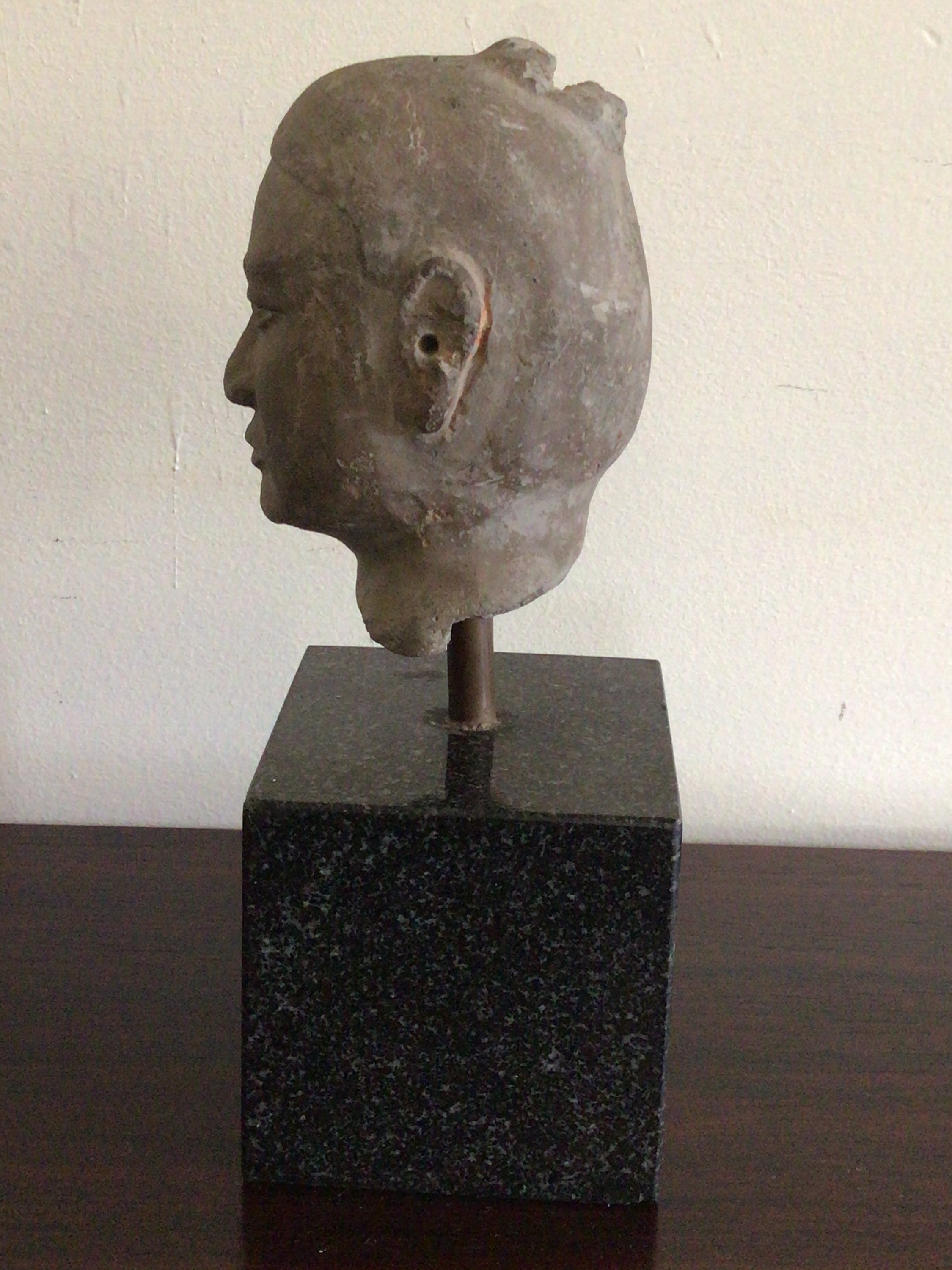 Vintage Oriental Sculptured Clay Head. | Etsy