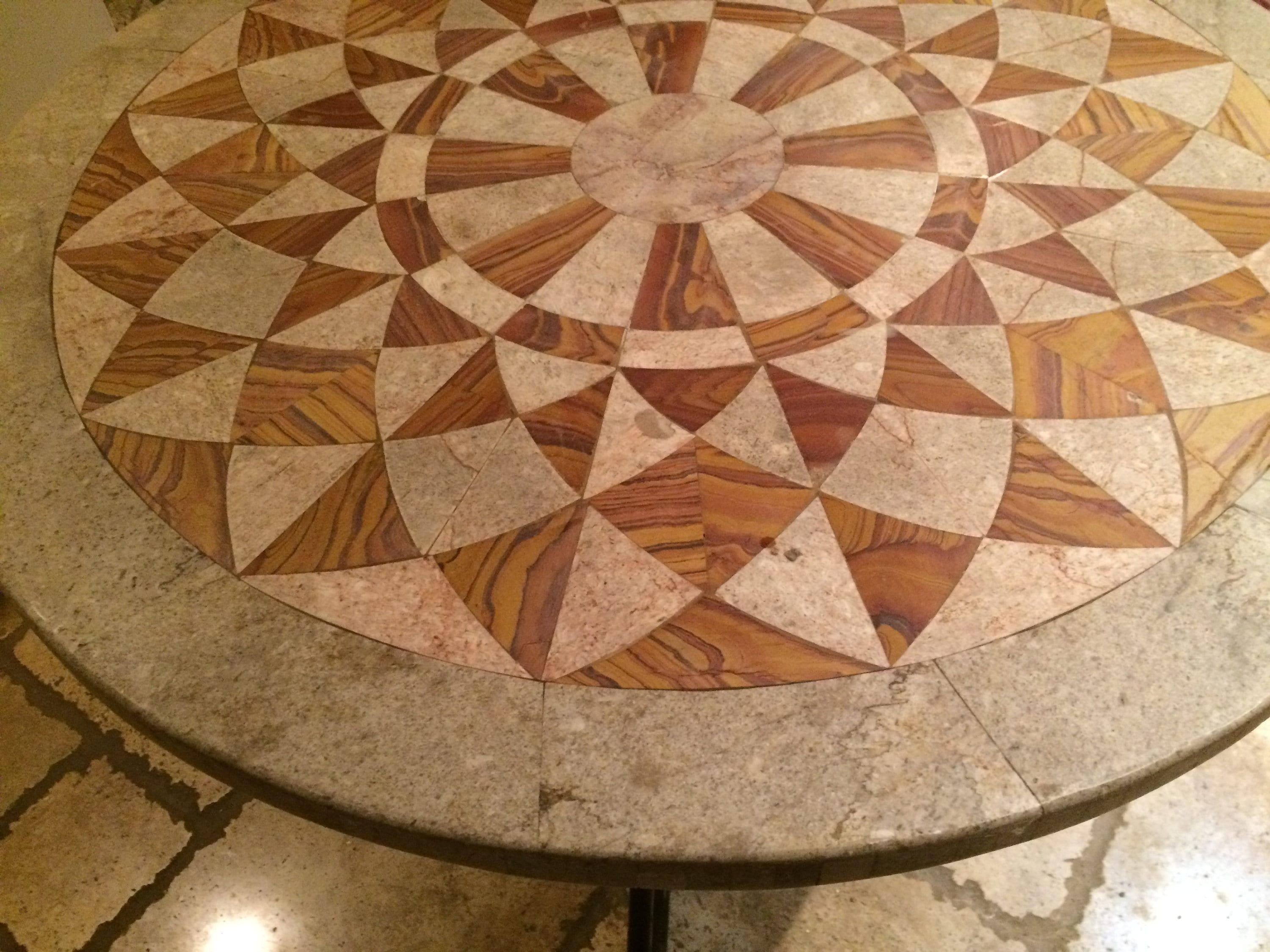 Handcrafted Roman Mosaic Outdoor, Patio, Garden, Pool Side Table on ...